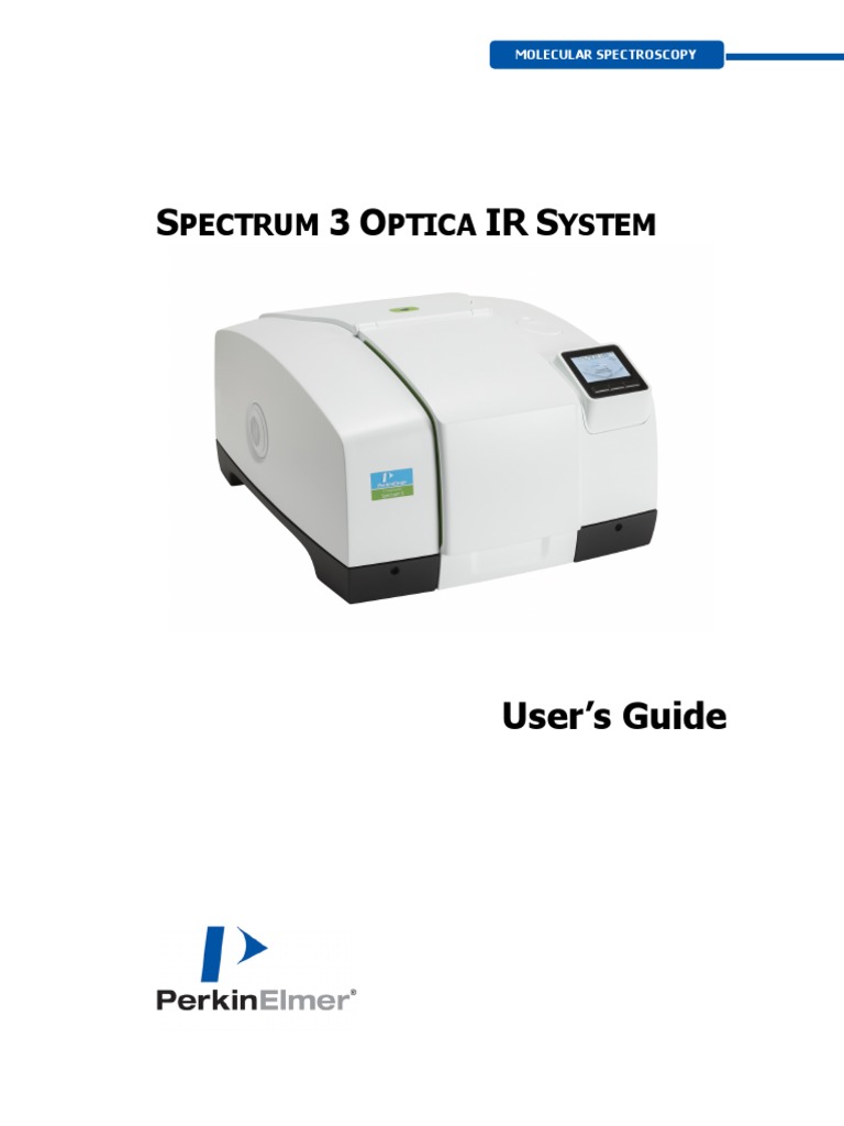 L1050116 - Spectrum 3 Optica FT-IR User's Guide en-US | PDF | Fuse ...