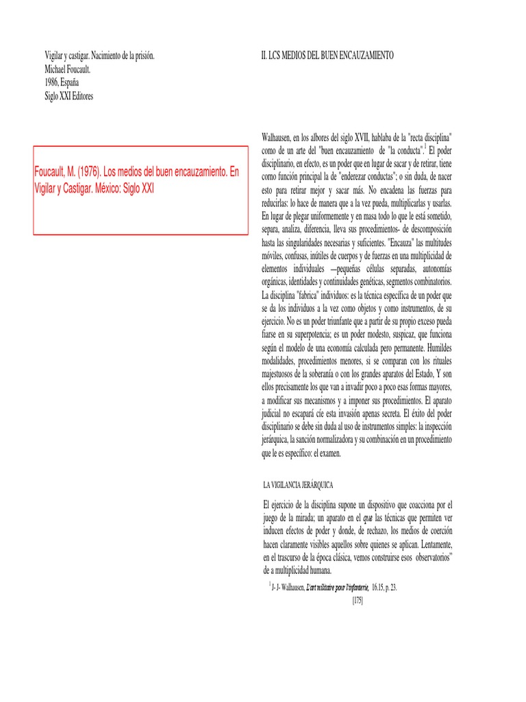 Lectura 4. Saber y Poder | PDF | Disciplinas