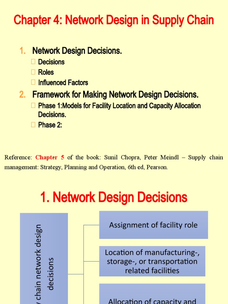 Chapter 4 Network Design | PDF | Supply Chain | Market (Economics)