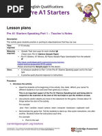 Yle Starters Sample Papers Vol 1 | PDF