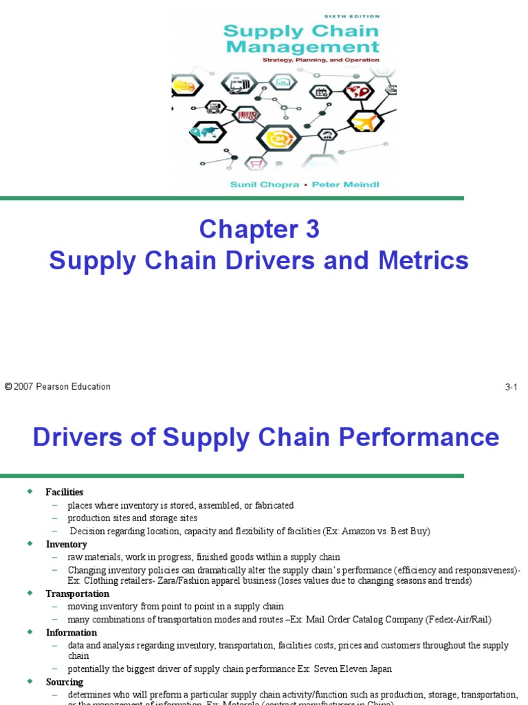 Supply Chain Drivers and Metrics: © 2007 Pearson Education 3-1 | PDF ...