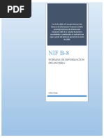 Resumen Nif B-8 | PDF | Estado financiero | Contabilidad