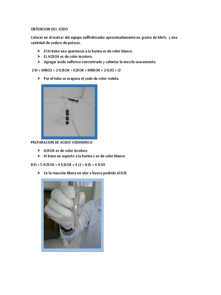 Obtencion Del Yodo | PDF