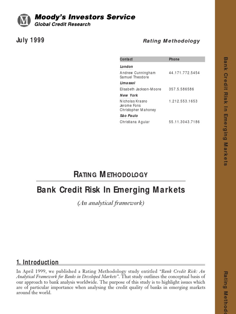 Emerging Banks Methodology | PDF | Credit Rating | Bond Credit Rating