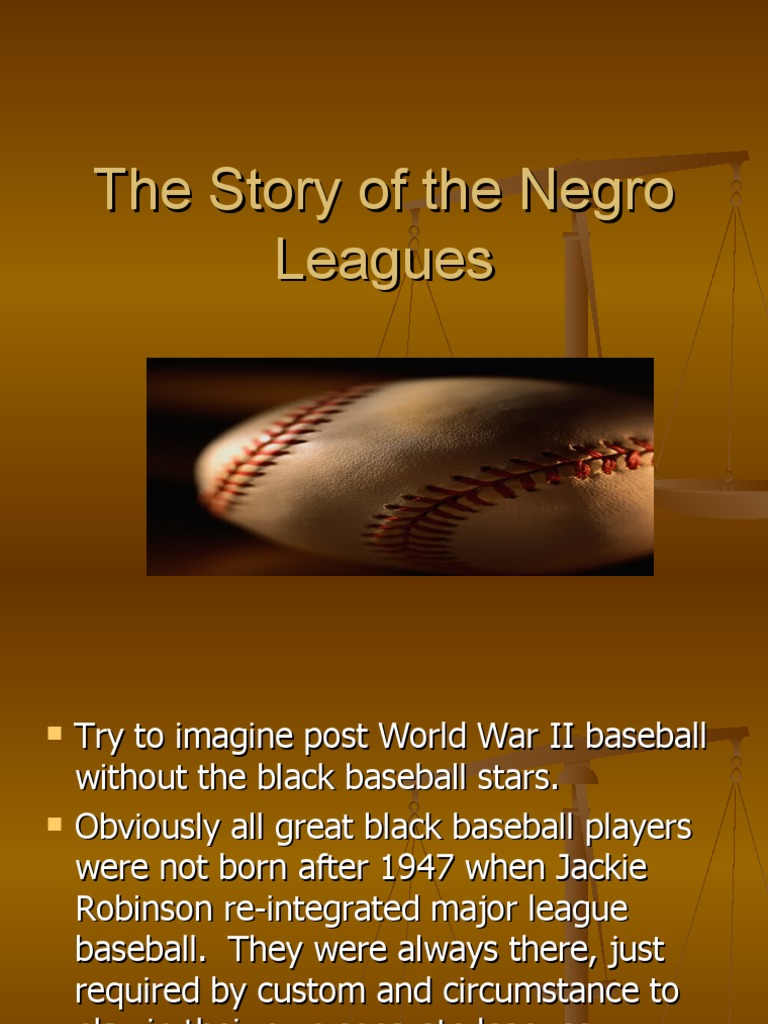 History of Negro Leagues in Baseball | PDF | Sports | The United States