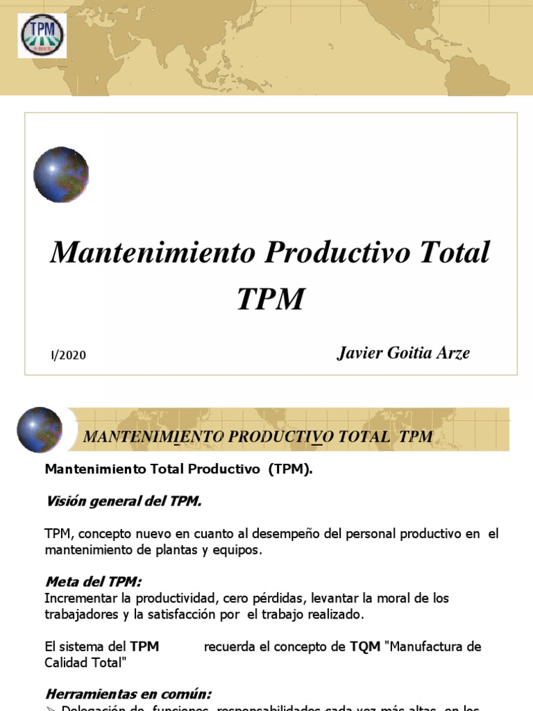 Unidad 4 A Filosofias de Mtto TPM RCM | PDF | Calidad (comercial ...