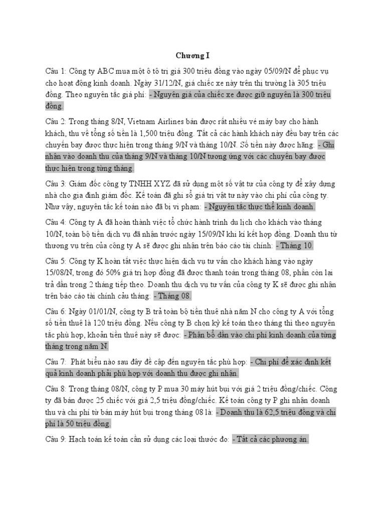 Trắc nghiệm NLKT | PDF