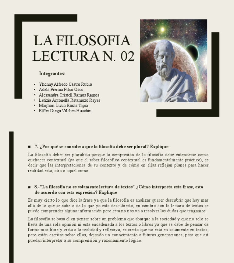 La Filosofía como Práctica Pluralista | PDF