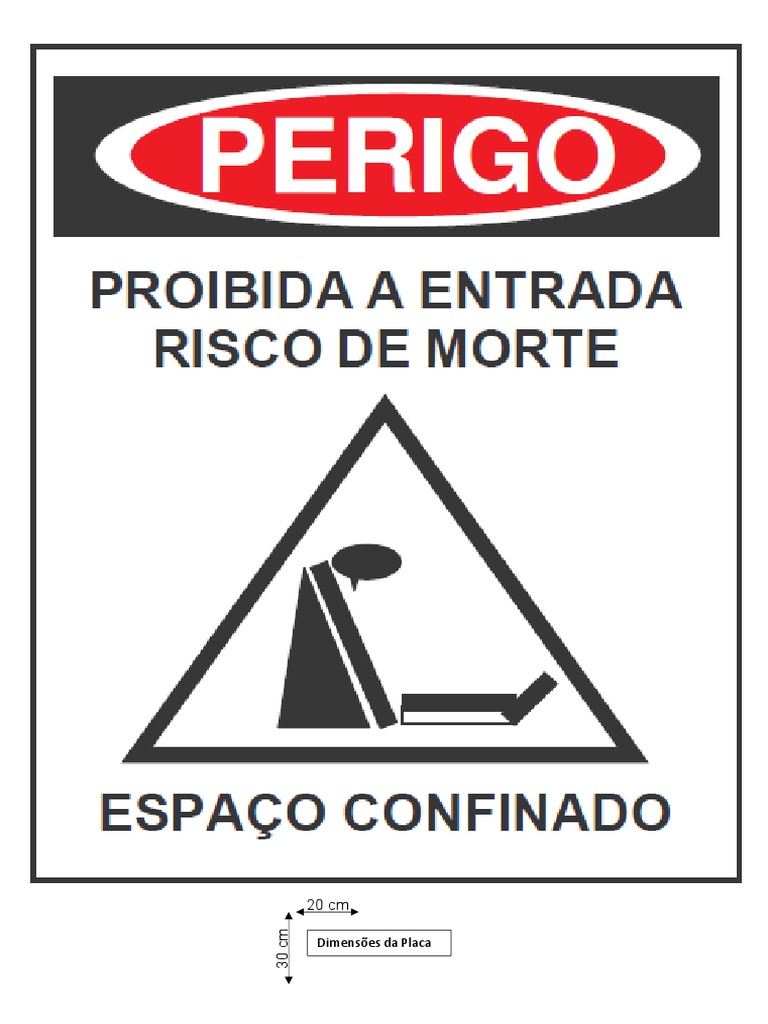 Placa - Espaço Confinado | PDF