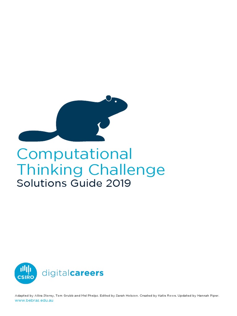 Bebras Australia 2019 Solutions Guide | PDF | Algorithms | Data