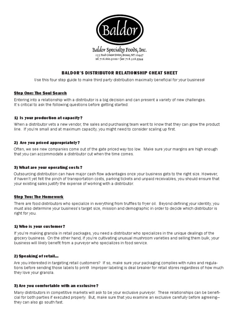 How To Work With A Distributor | PDF | Sales | Market (Economics)