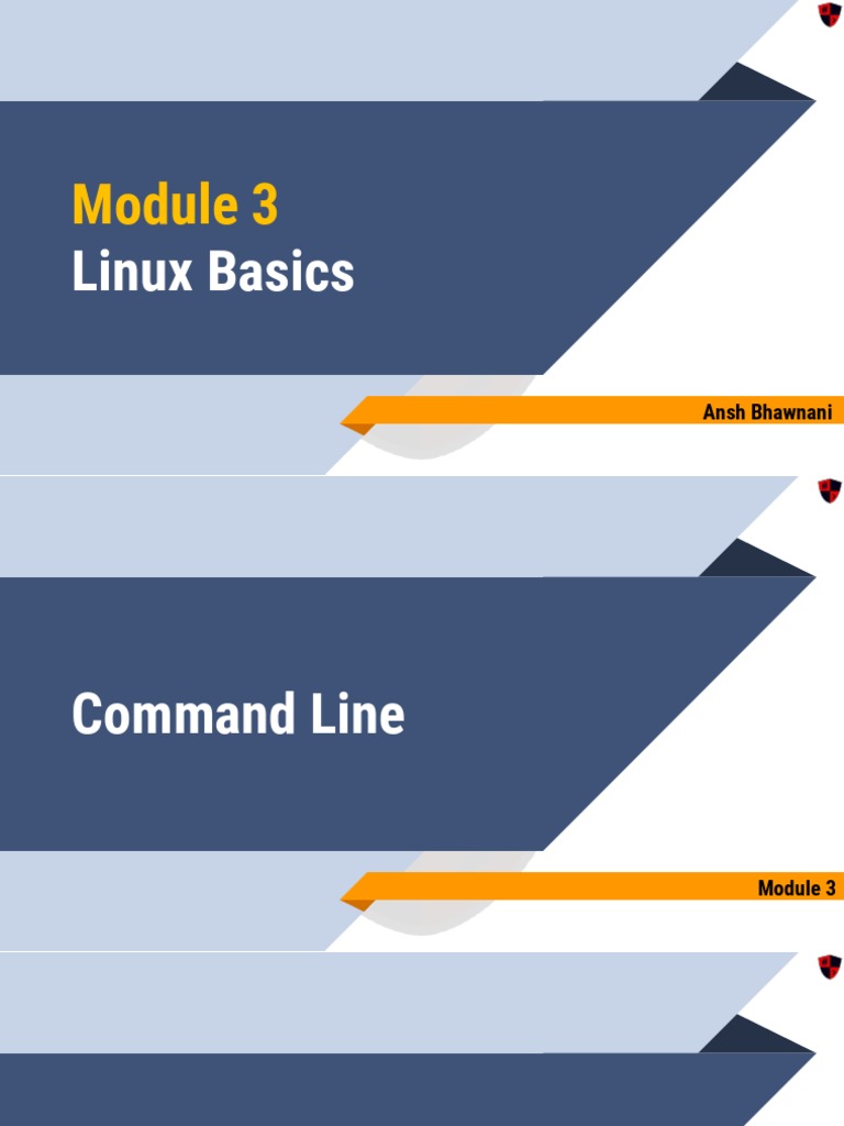 Module 3 | PDF | Command Line Interface | Shell (Computing)
