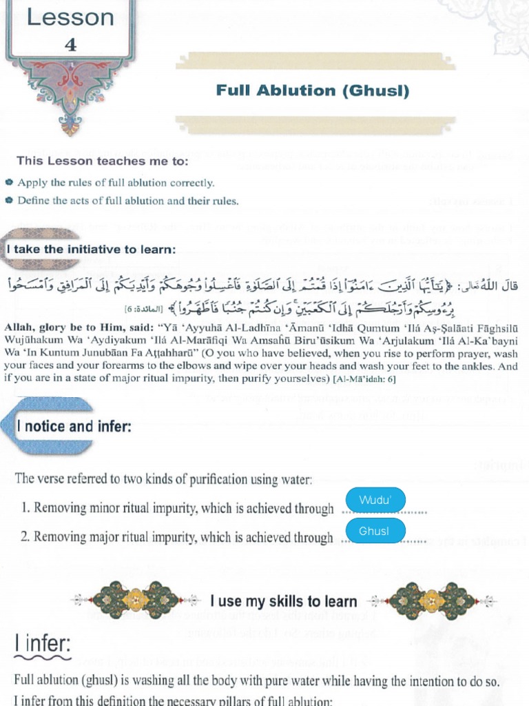 U2. l4. Full Ablution | PDF | Religion & Spirituality