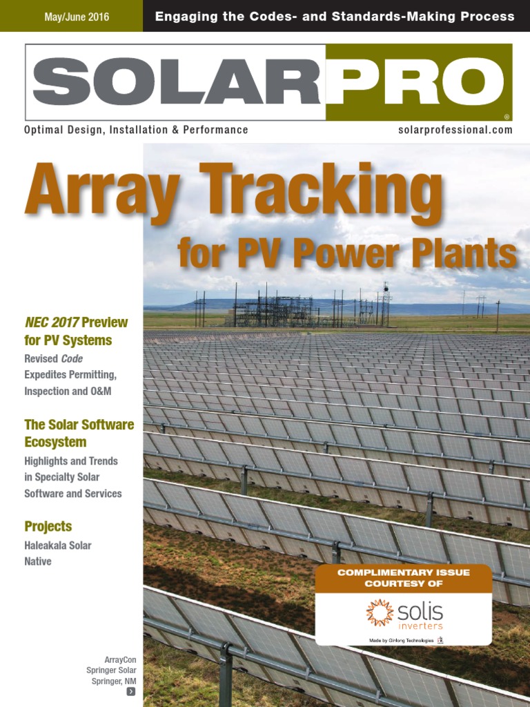 Array Tracking: For PV Power Plants | PDF | Photovoltaic System ...