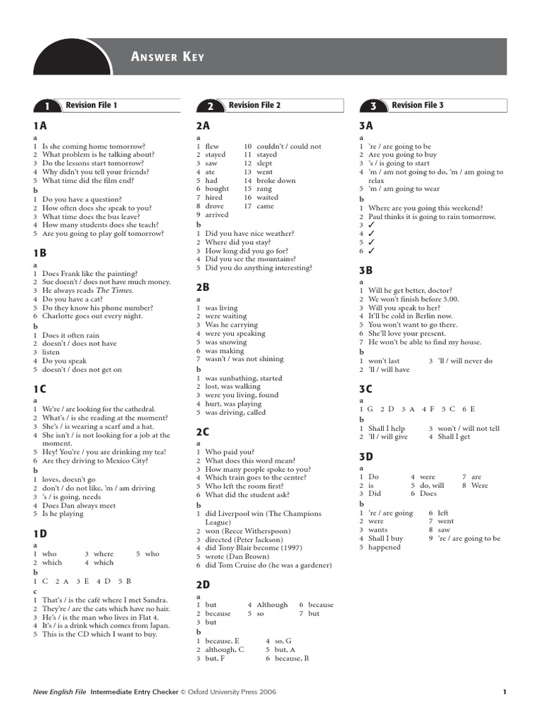 Entry Checker Intermediate Keys | PDF