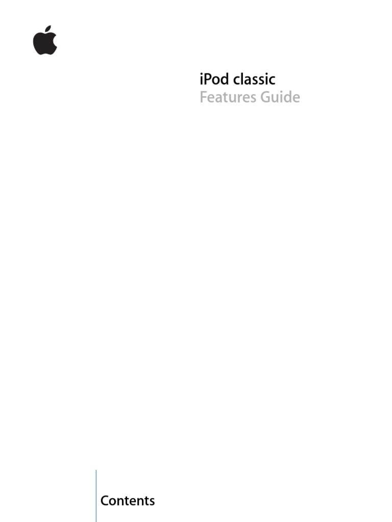 Ipod Classic Features Guide | PDF | I Tunes | I Pod
