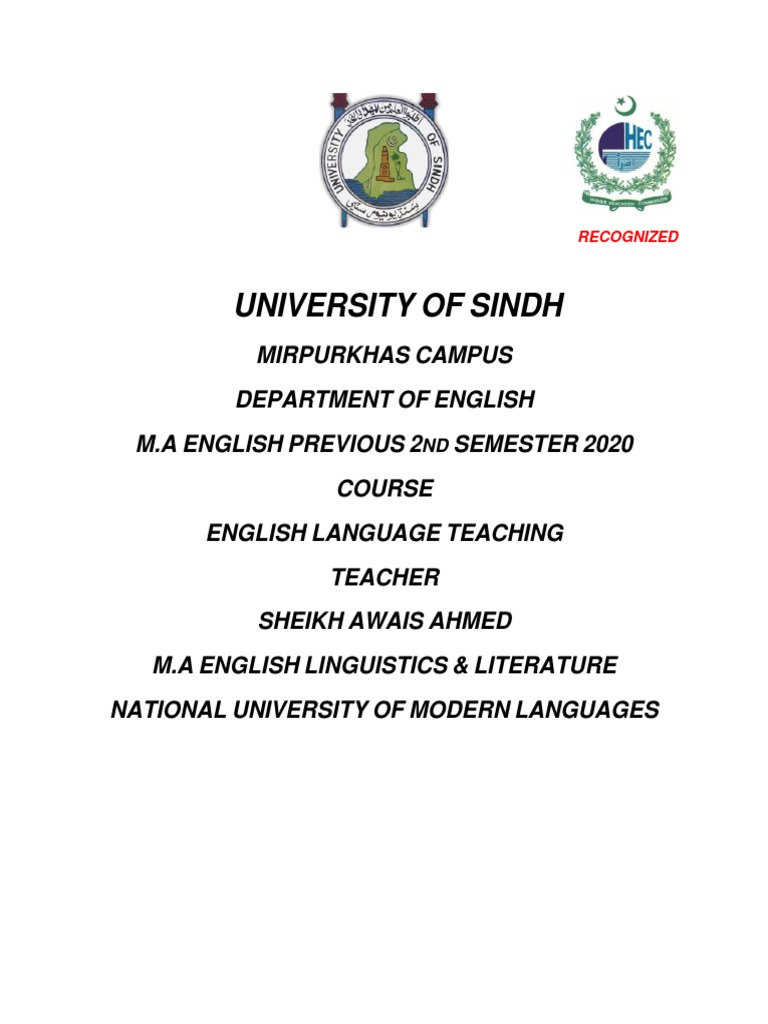 ELT Communicative Appraoch | PDF | Second Language | Cognitive Science