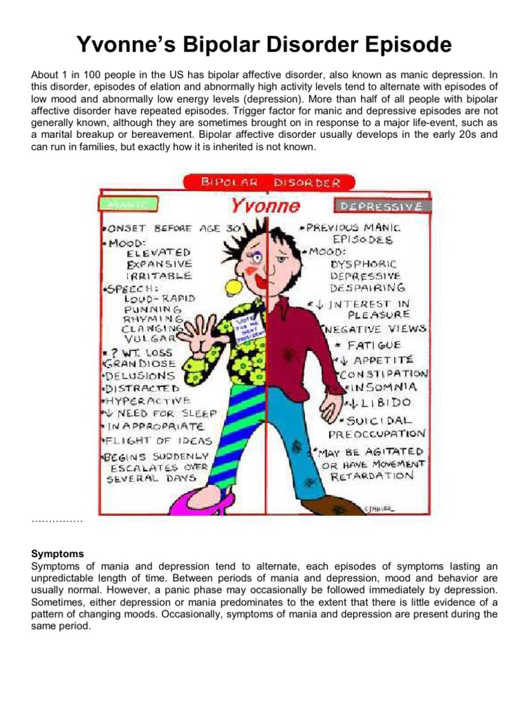 Bipolar Presentation Pdf Mania Bipolar Disorder