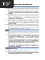 Spanish Listening & Reading Rubric | PDF