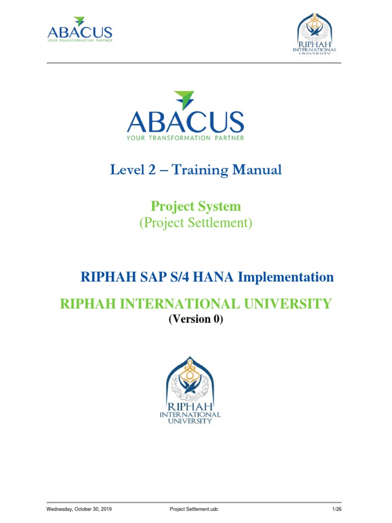 Level 2 - Training Manual: Project System | Download Free PDF | Double Click | Software Development