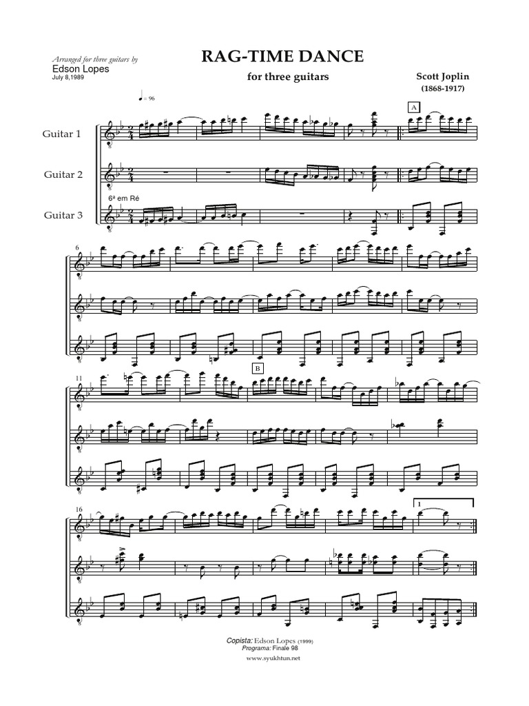 Guitar Trio Arrangement | PDF | Musical Compositions | African American ...