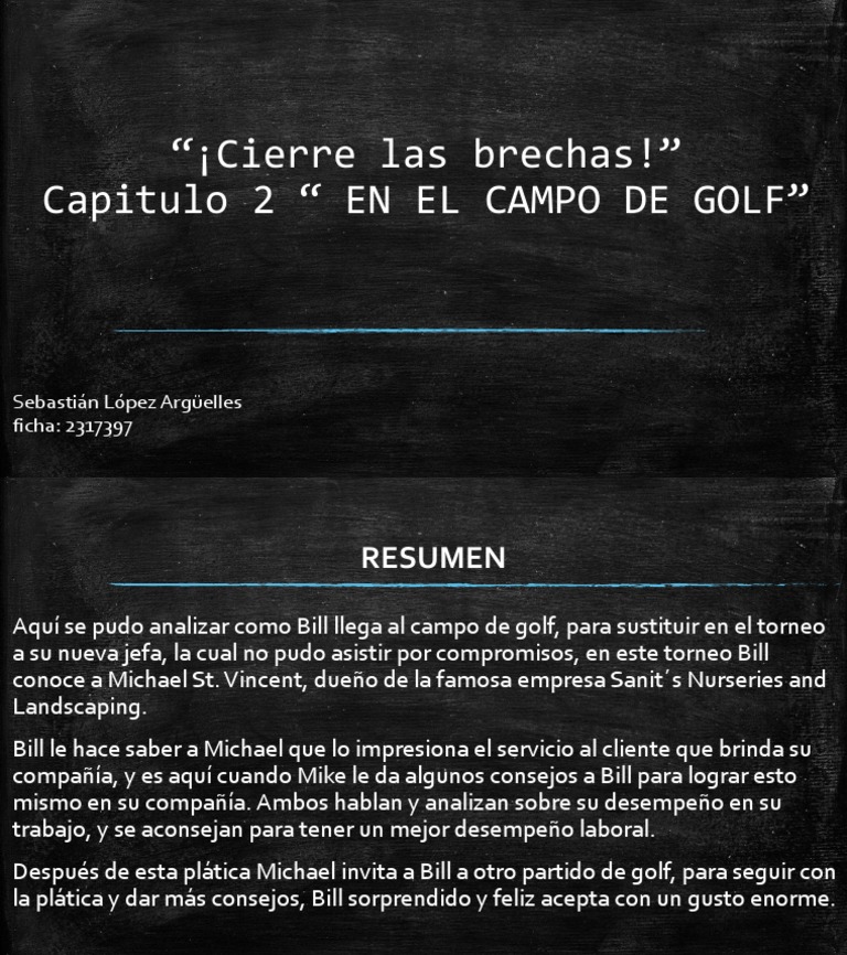 LIBRO Cierre Las Brechas! Cap 2 Resumen | PDF