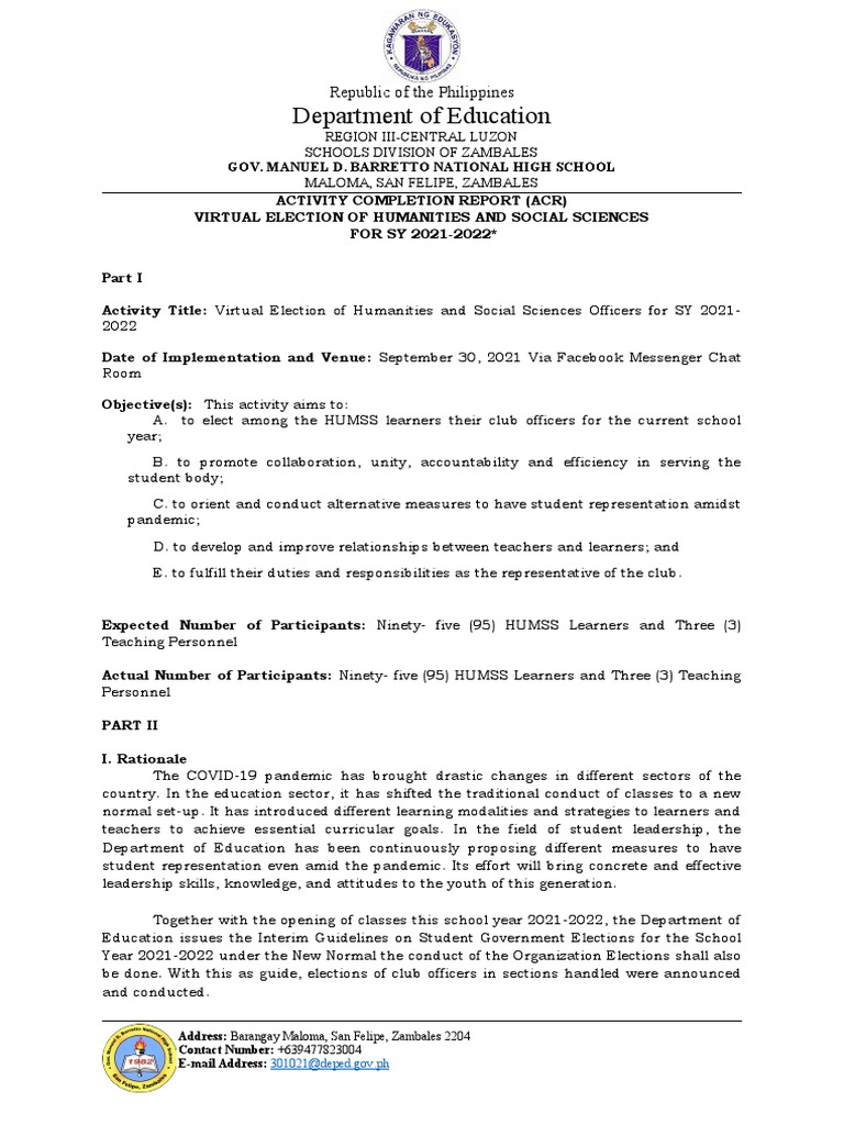 Humss CLUB OFFICER | PDF | Learning | Cognition