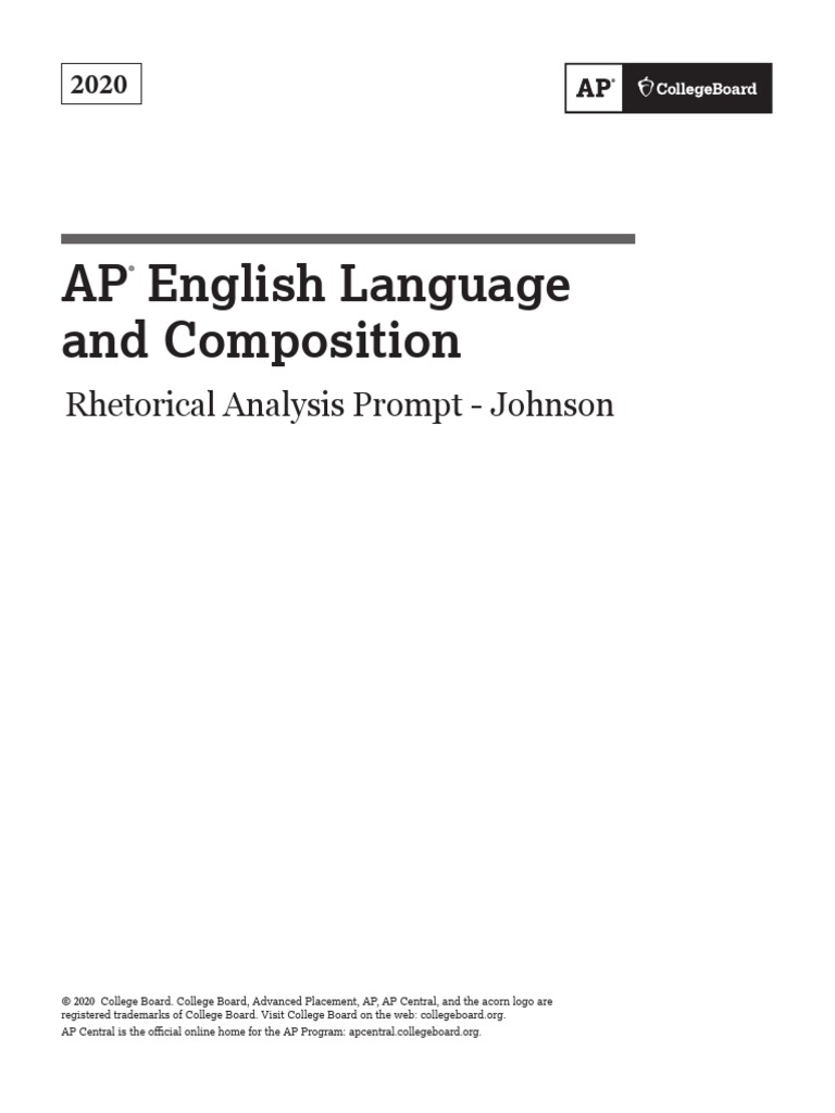 2020 Ap Exam Q2 - Rhetorical Analysis | PDF | Rhetoric | Eleanor Roosevelt