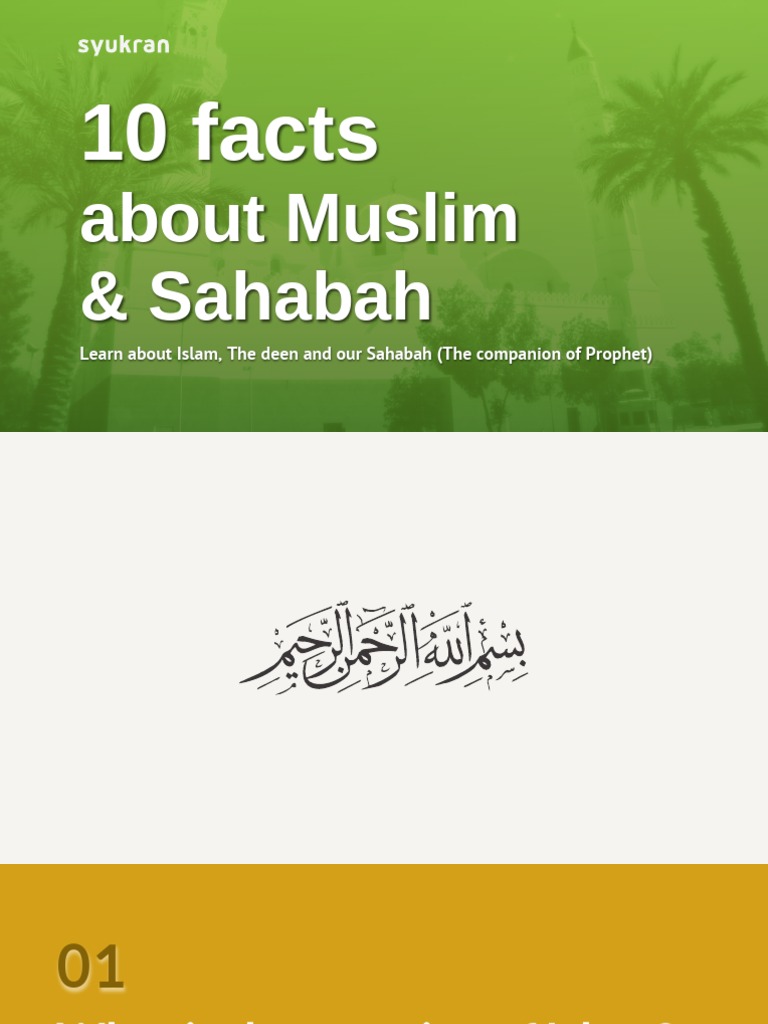 10 Facts About Muslim & Sahabah | PDF | Sahabah | Muhammad