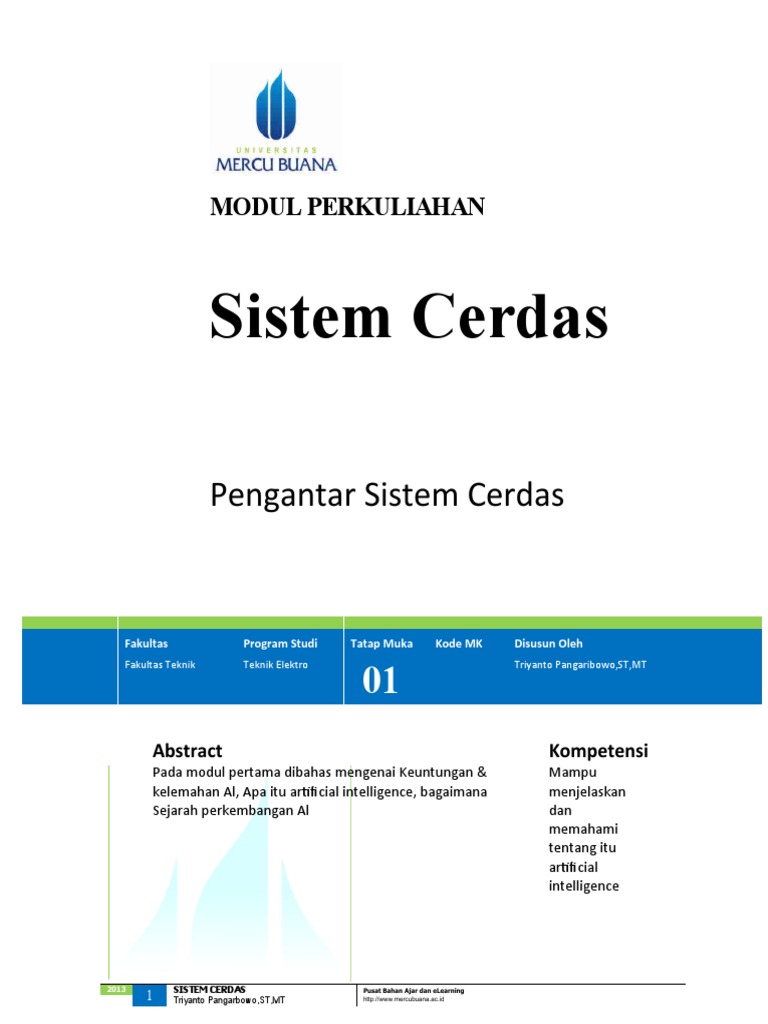 Modul 1 Sistem Cerdas | PDF