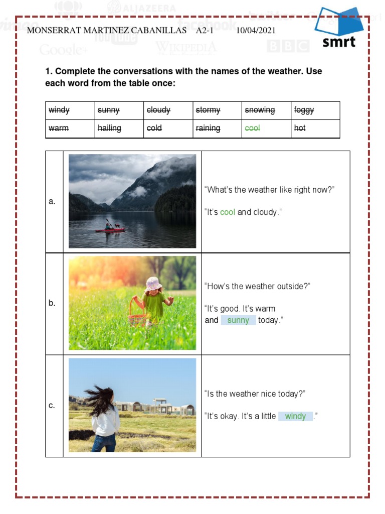 Seasons and Weather | PDF | Language Arts & Discipline
