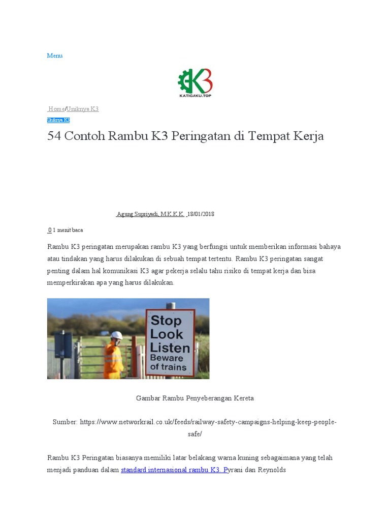 Rambu k3 | PDF | Teknologi & Rekayasa