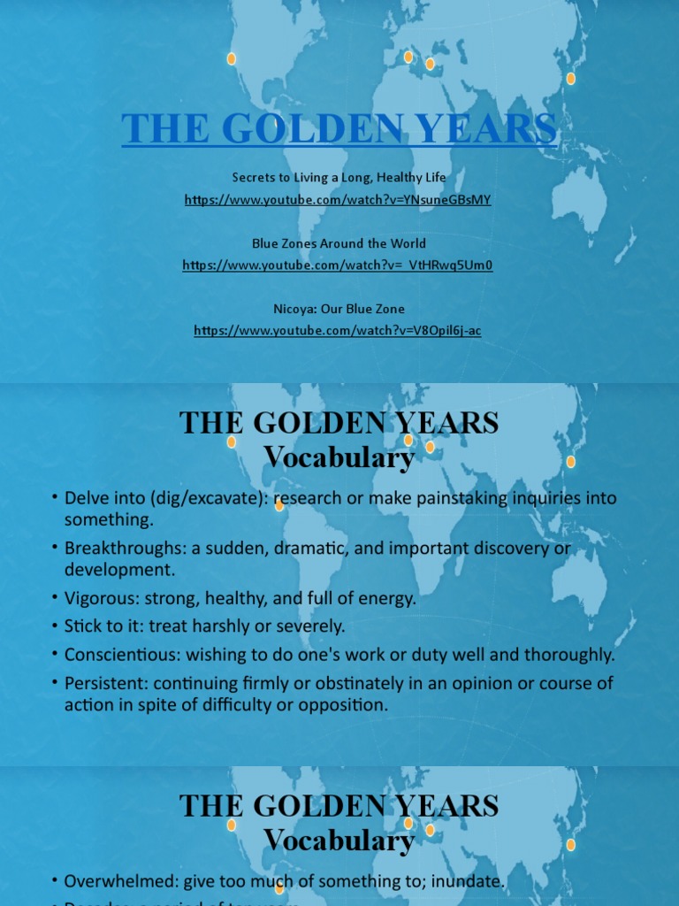 Unit 5 THE GOLDEN YEARS | PDF