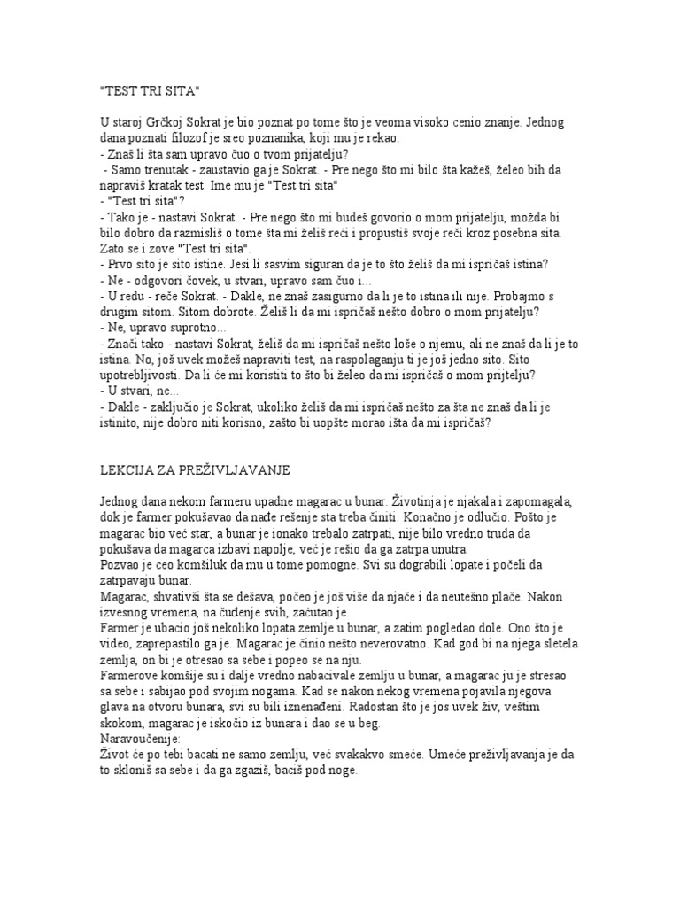 Znakovi Pored Puta | PDF