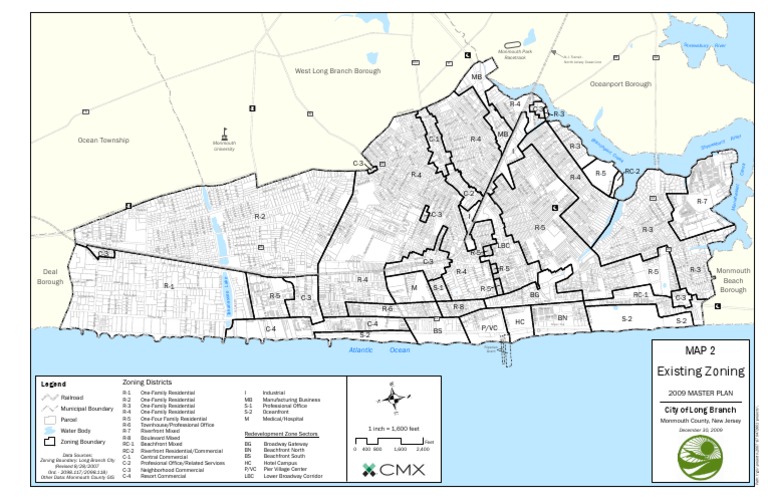 Long Branch Zone Map | PDF | Nj Transit | New Jersey
