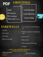 Greetings and Introductions Interactive Worksheet | PDF | Language Arts ...