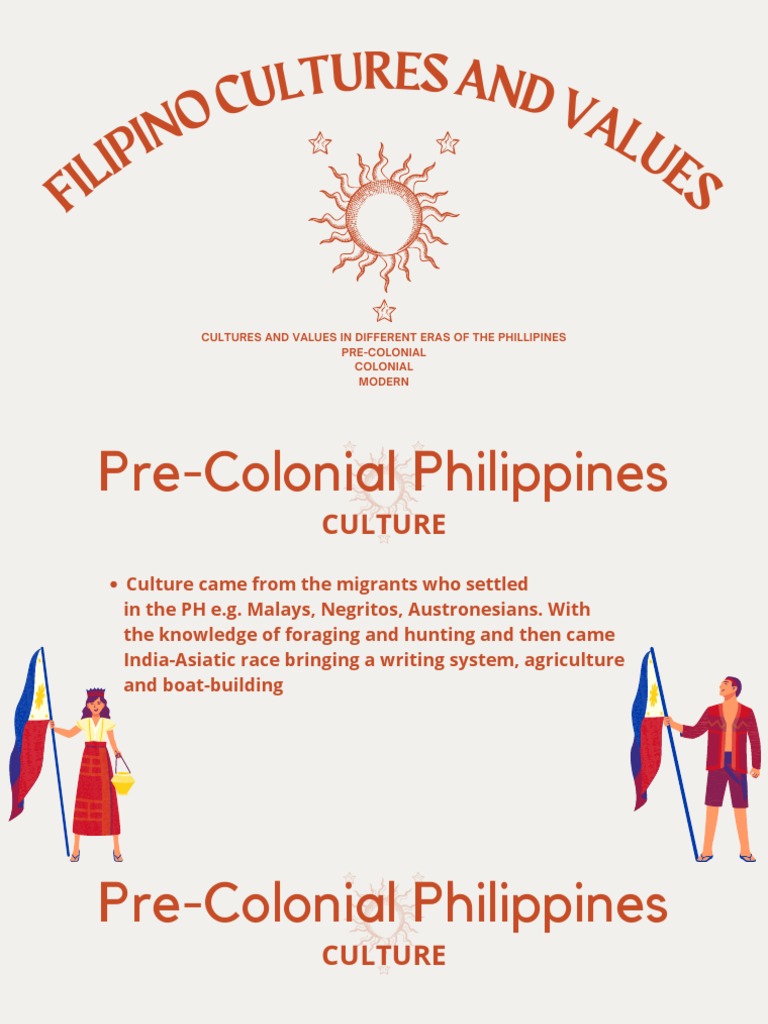 Filipino Cultures and Values Through Eras | PDF | Philippines ...