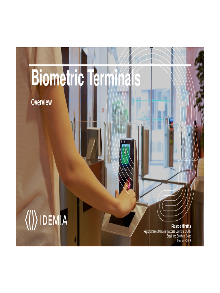 Biometric Terminals - Set 2018 - EN - RM | PDF | Biometrics | Fingerprint