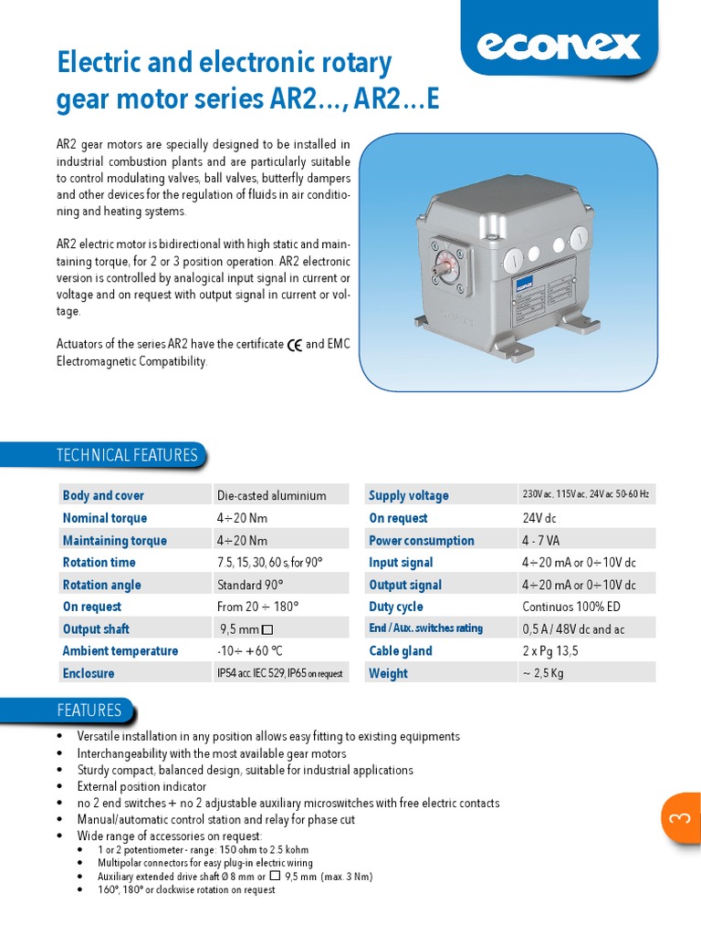 AR2 Gear Motors for Industrial Use | PDF | Electric Motor | Alternating ...