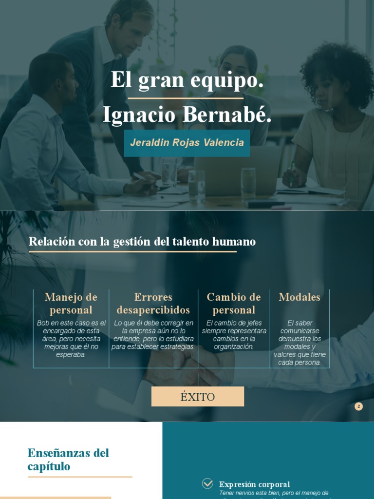 El Gran Equipo - Presentación | PDF | Relaciones personales, crianza y ...
