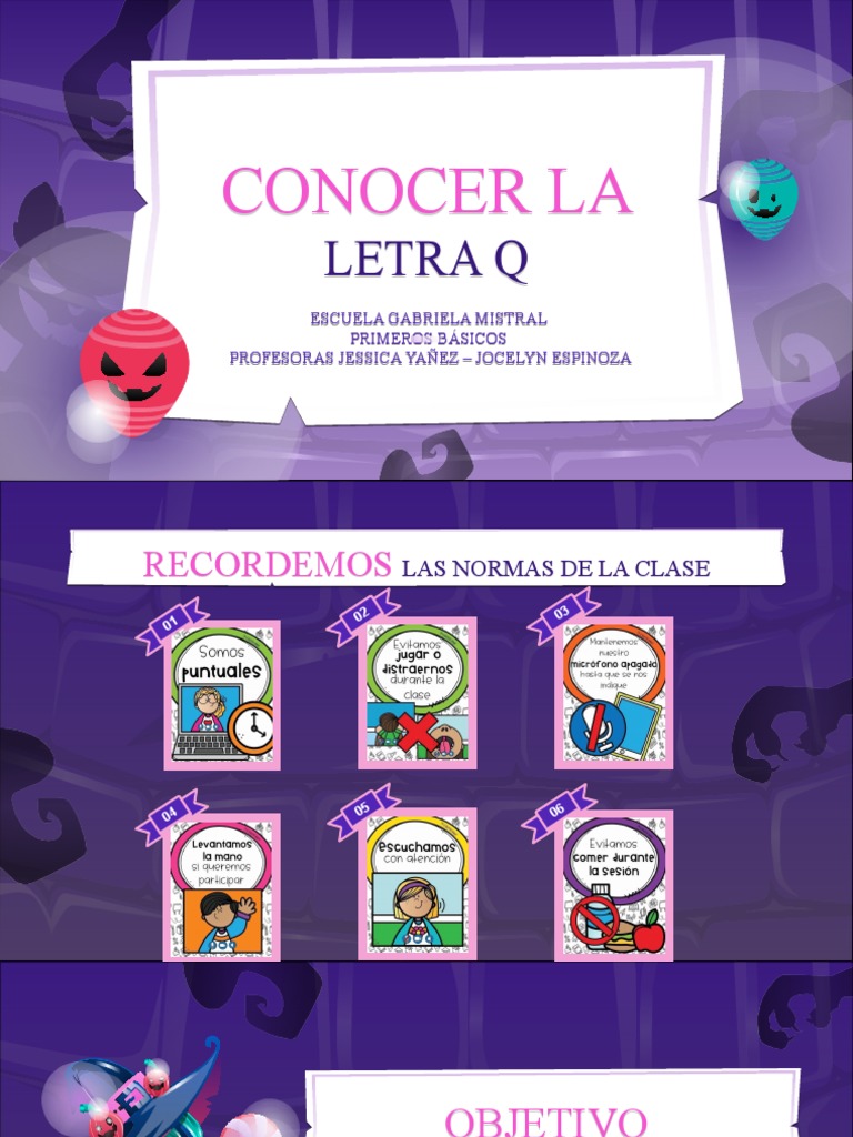 Conociendo la Consonante Q | PDF