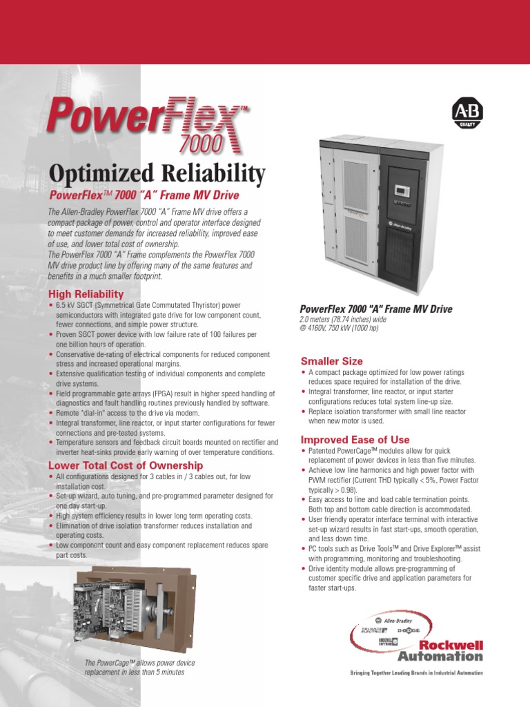PF7000 Brochure Drive Frame A | PDF | Power Inverter | Rectifier