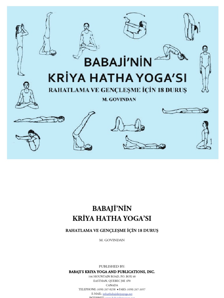 Kriya Hatha Yoga of Babaji 18 Postures Turkish | PDF