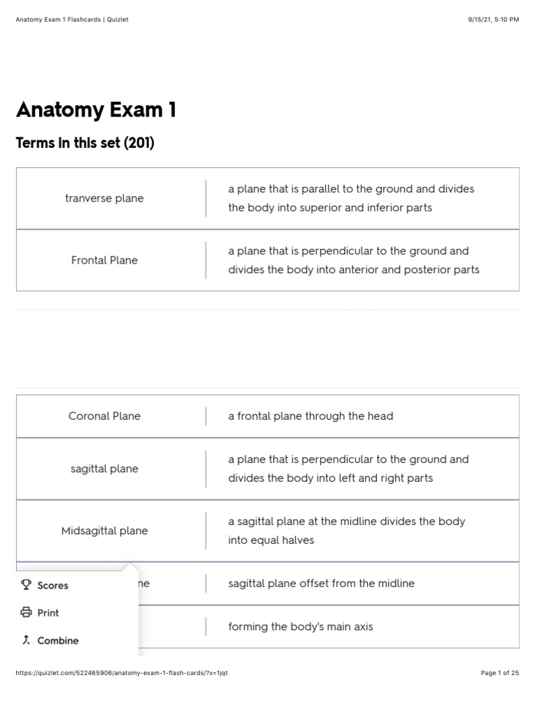 Anatomy Exam 1 Flashcards - Quizlet | PDF | Cell Membrane | Ion