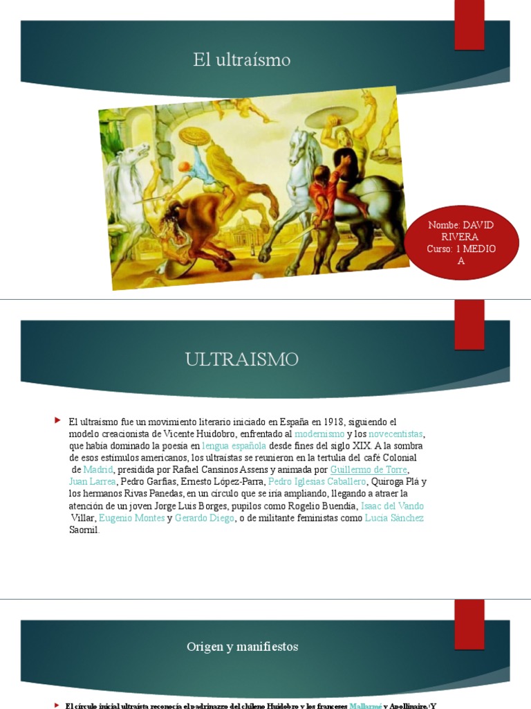 ULTRAISMO | PDF | Literatura europea | Literatura española