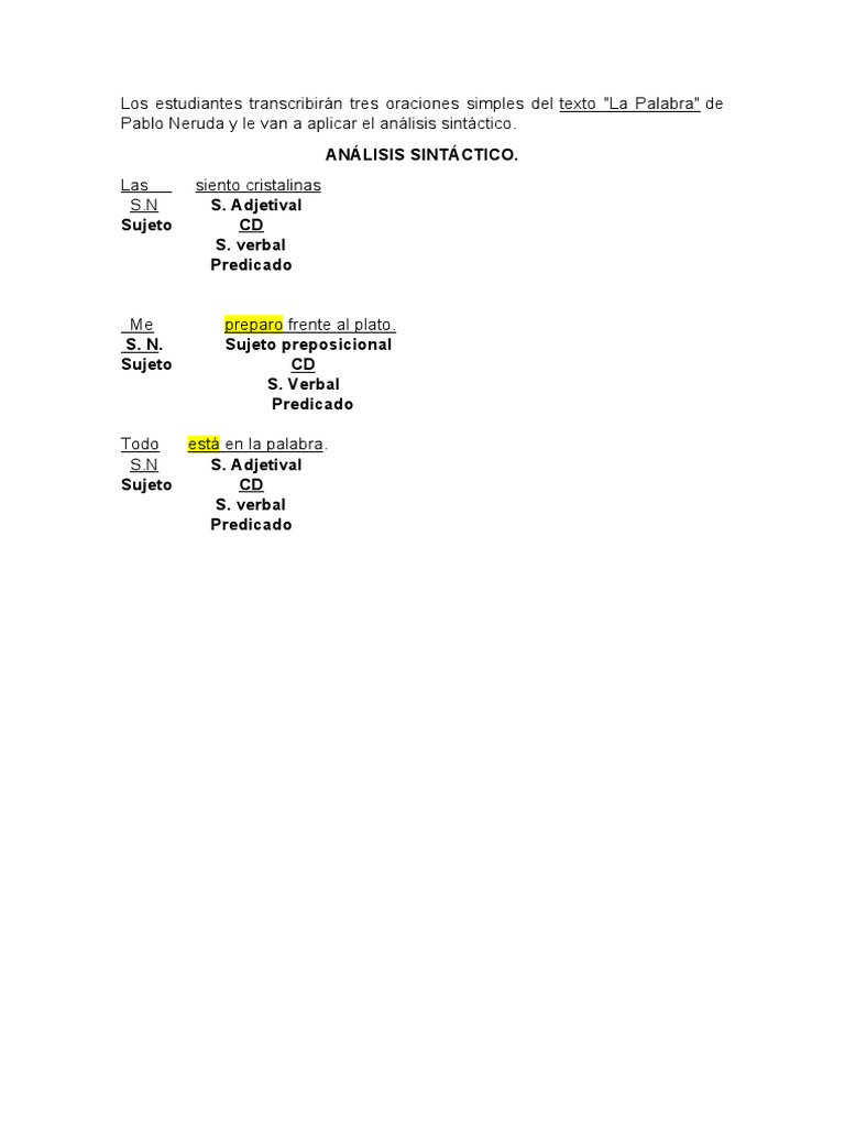 Analisis Sintatico | PDF