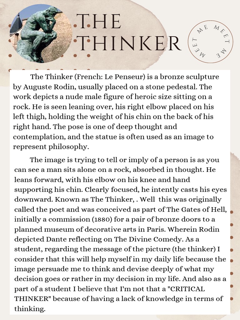 The Thinker Reflection | PDF