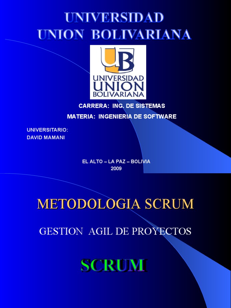 Trabajo Metodologia SCRUM | PDF | Scrum (desarrollo de software) | Software