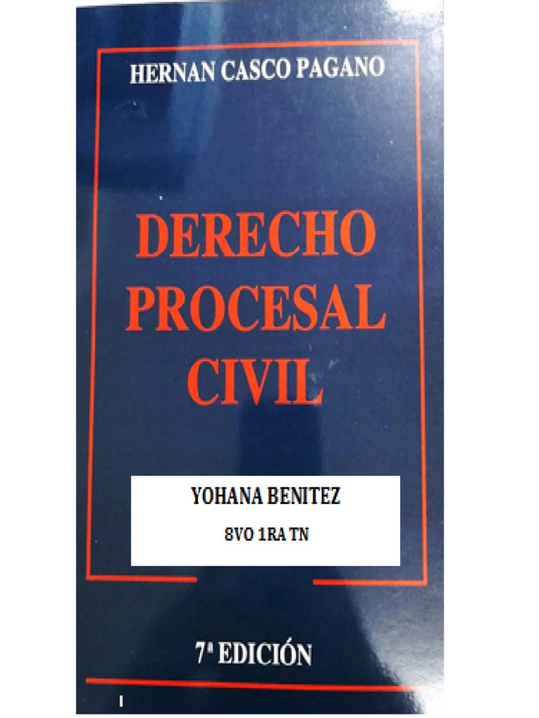 Libro Procesal Civil Casco Pagano Yb | PDF