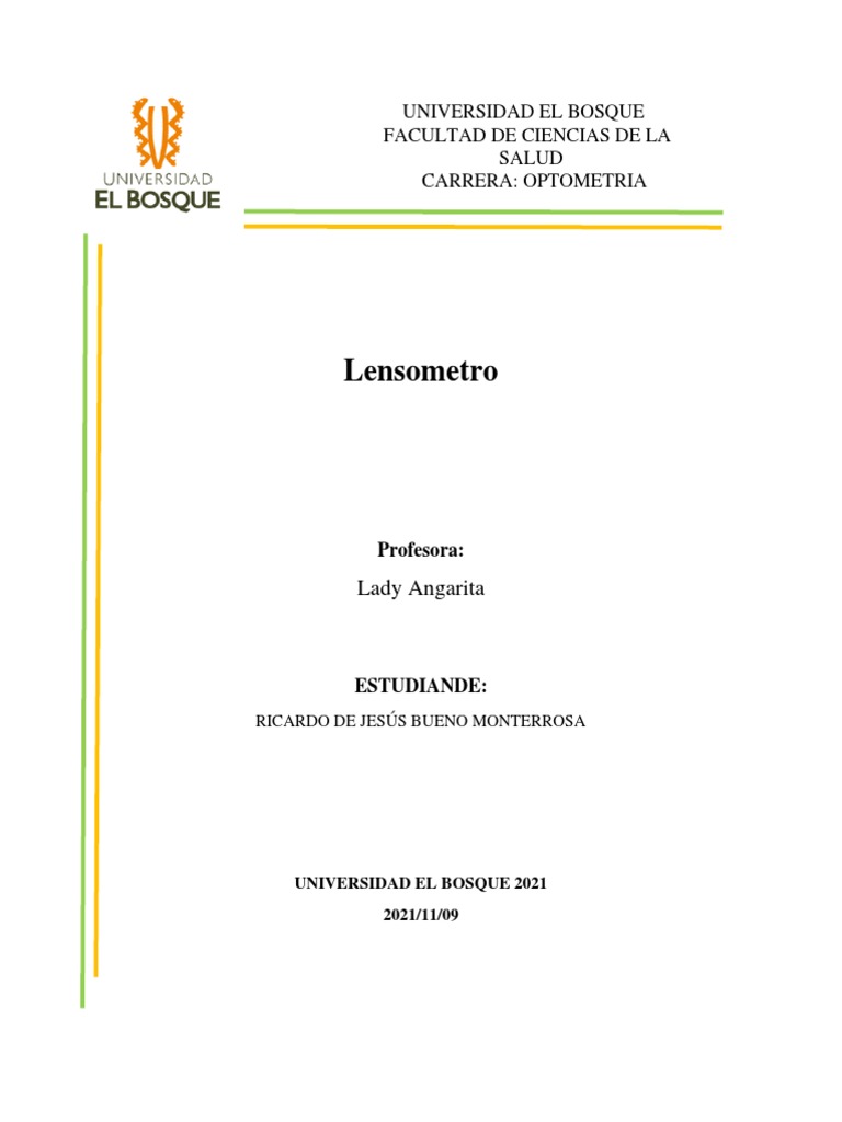 Partes del Lensómetro Manual | PDF | Lentes | Equipo